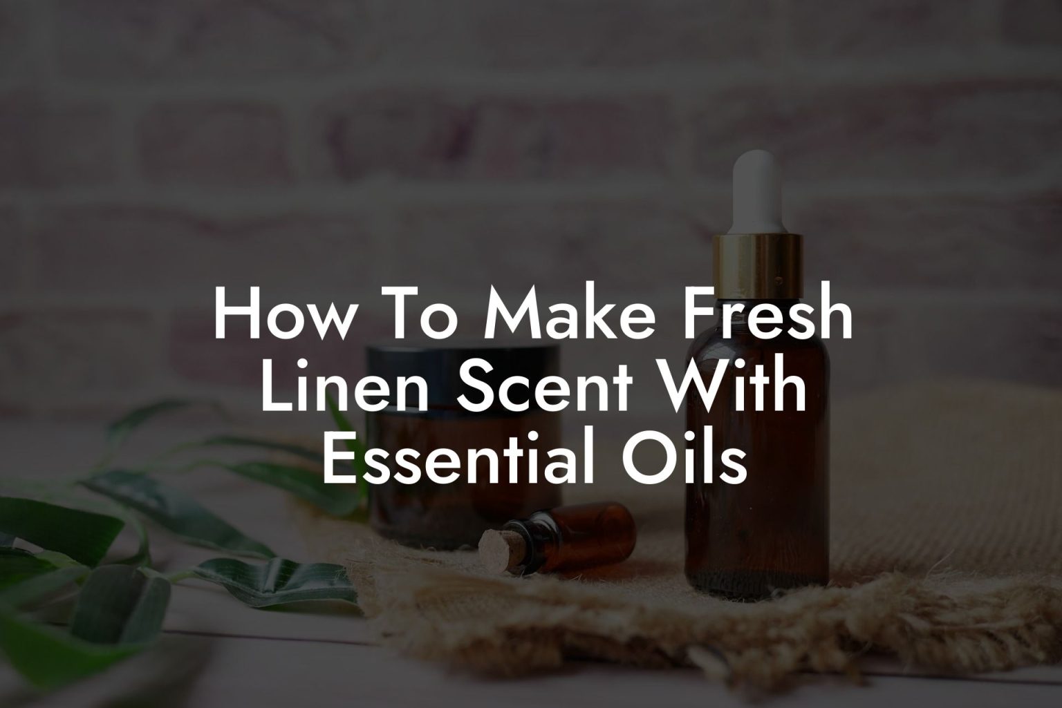 How To Make Fresh Linen Scent With Essential Oils | Oshu | Artisan ...