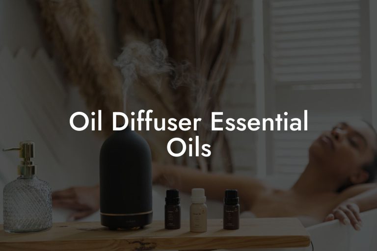How To Dilute Essential Oils For Diffuser