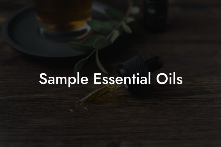 Essential Oils Blending Chart | Oshu | Artisan Essential Oils
